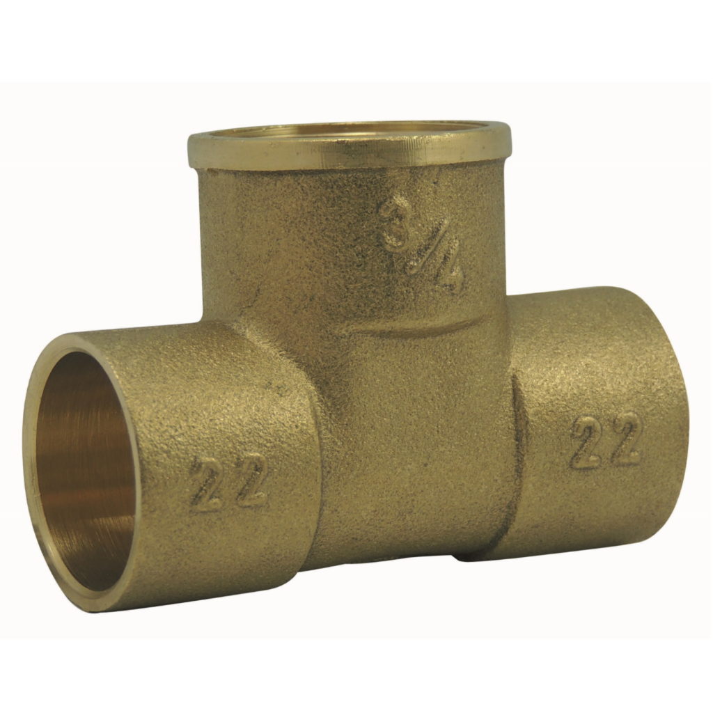 RACCORDS LAITON À BRASER Té femelle