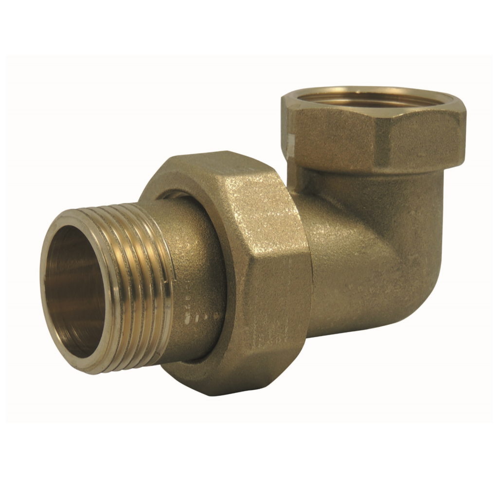 RACCORDS LAITON À VISSER Coude union 90° MF